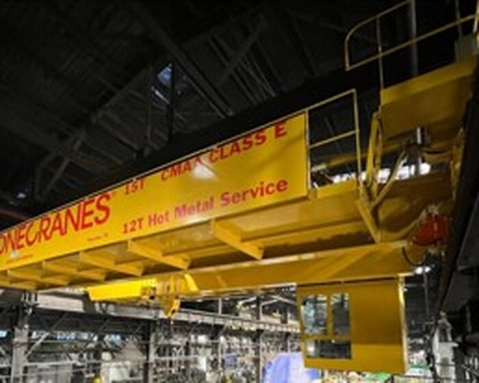 McWane Ductile installs new 15 ton bridge frame crane - AB&I Foundry